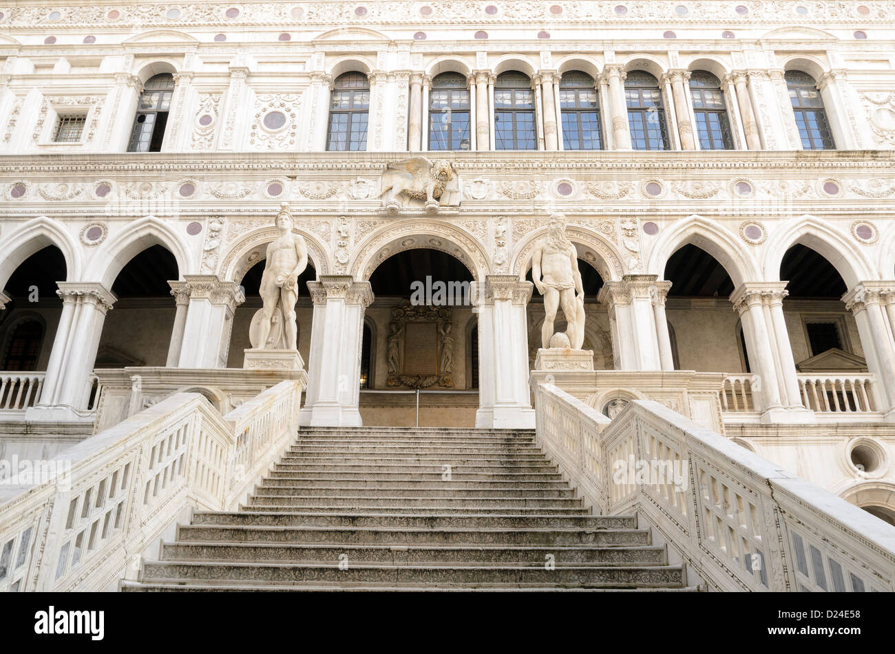Giant's Staircase in the Courtyard of the Palazzo Ducale , so-called ...