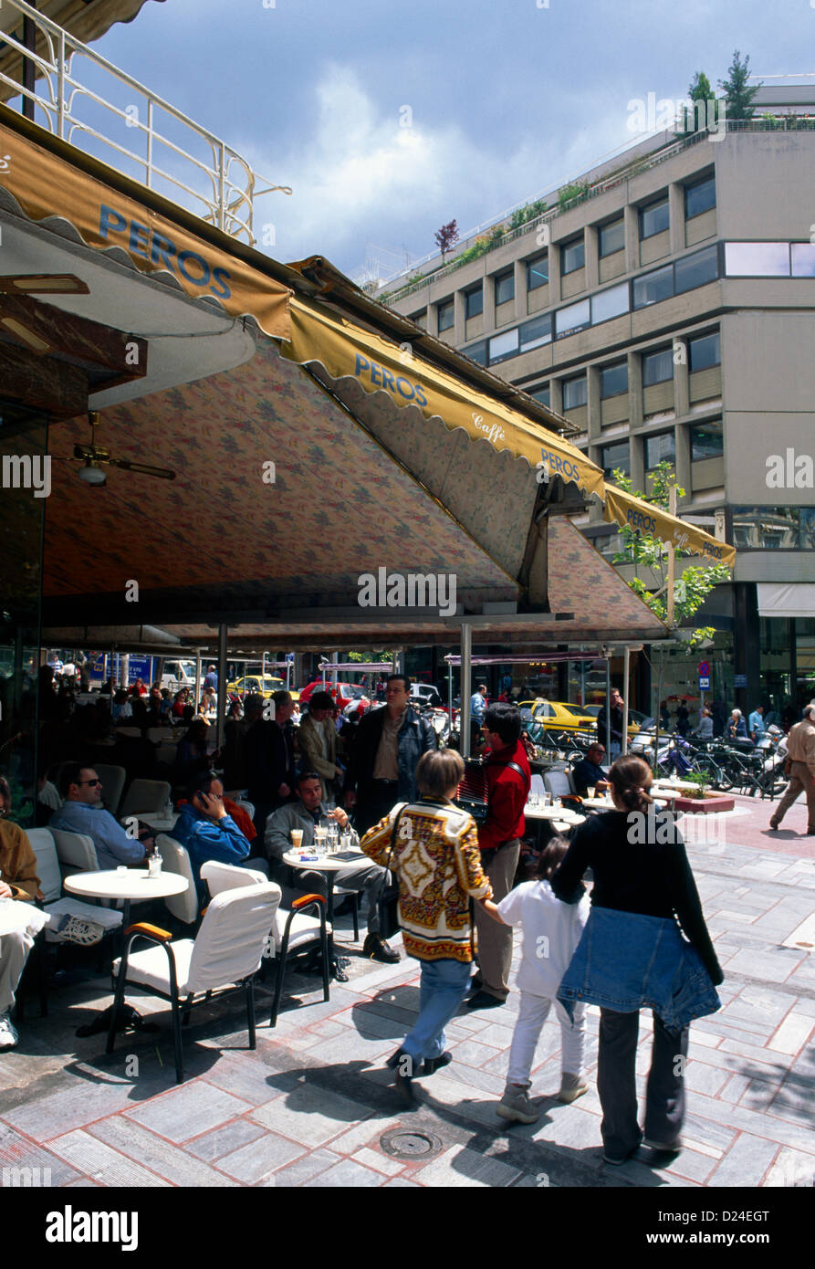 Athens Greece Kolonaki Square People Outside Cafe Stock Photo - Alamy