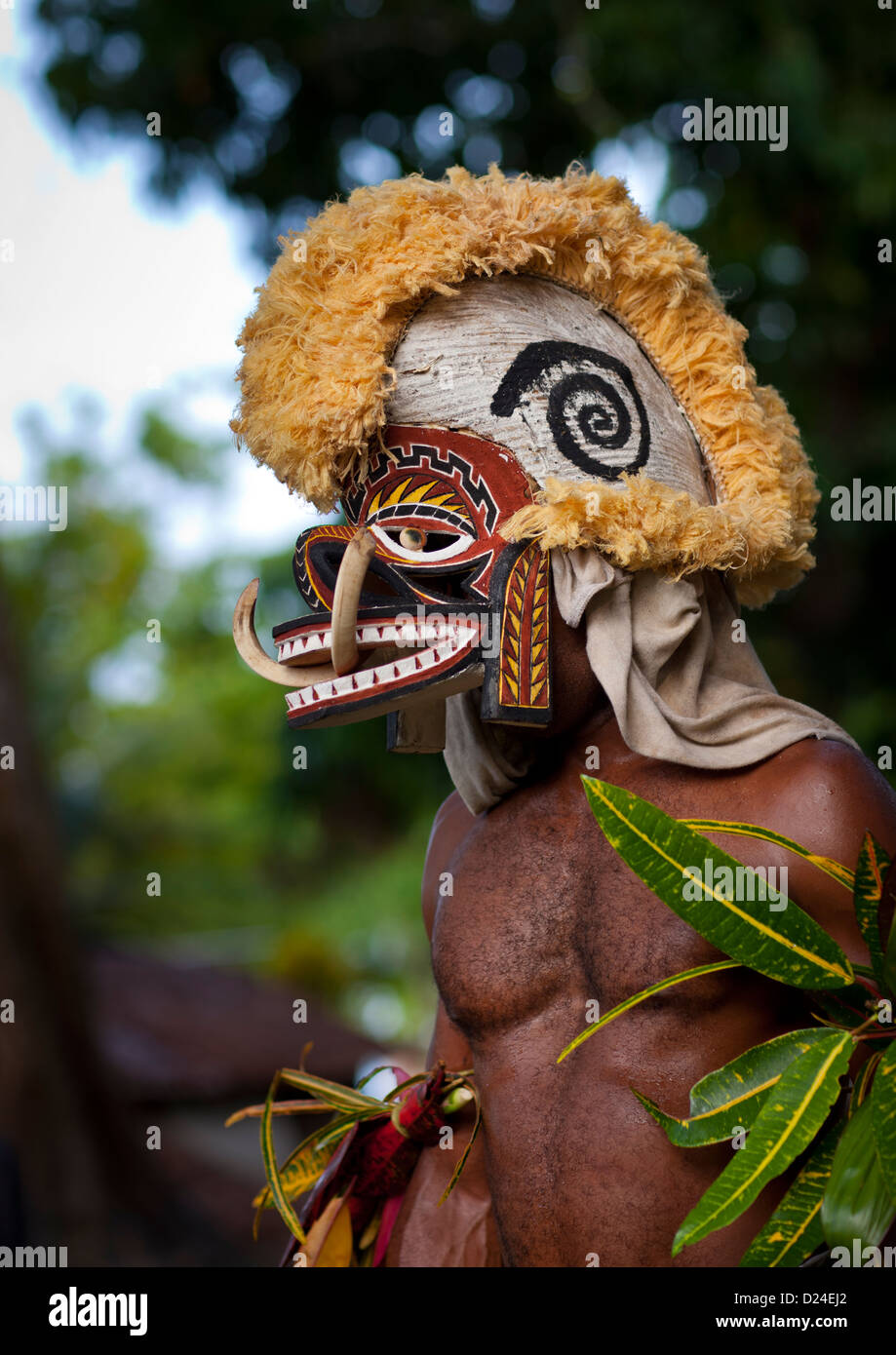 Malagan Tatuana Masks Dance, New Ireland Island, Papua New Guinea Stock ...
