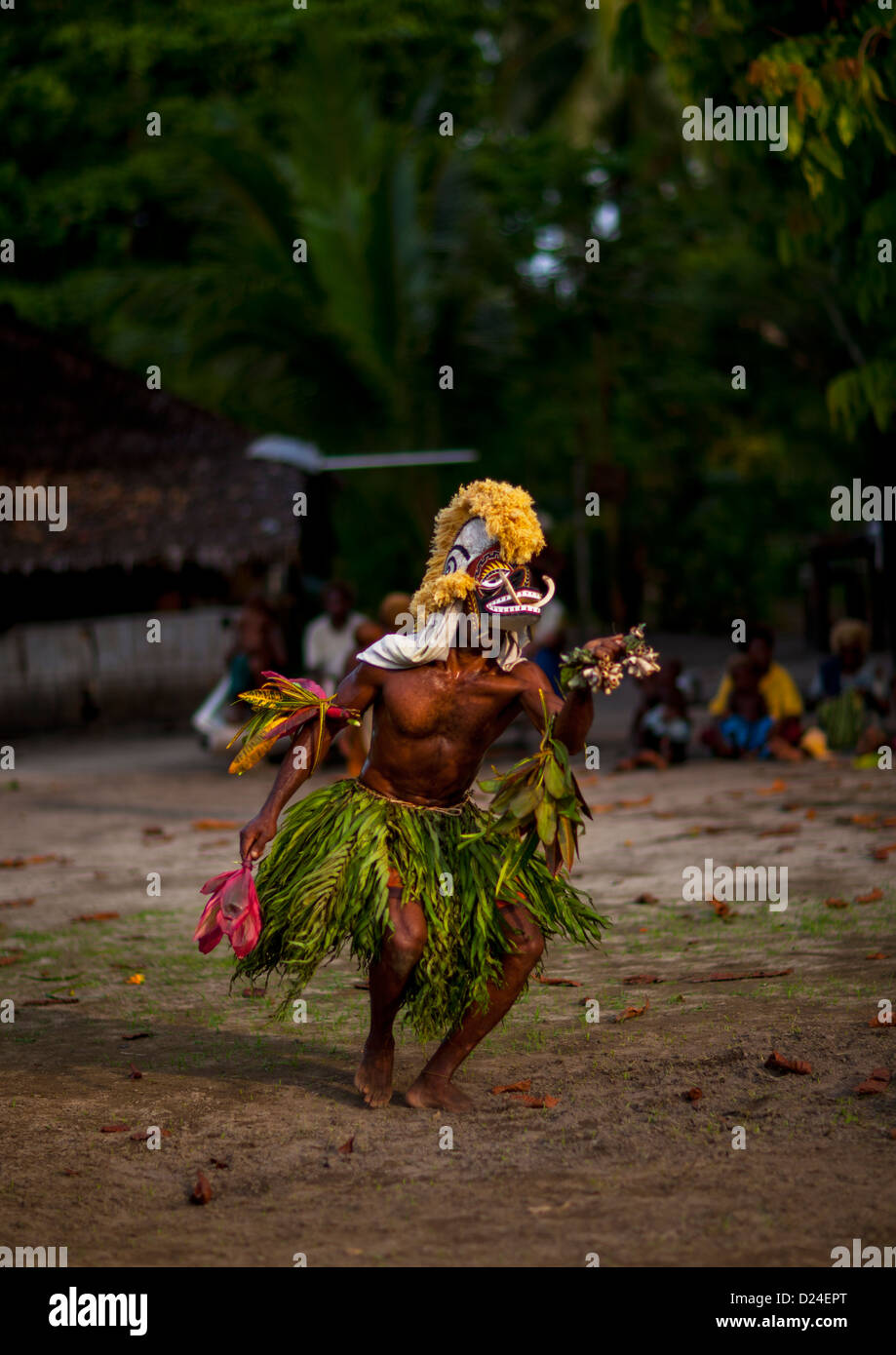 Malagan Tatuana Masks Dance, New Ireland Island, Papua New Guinea Stock ...