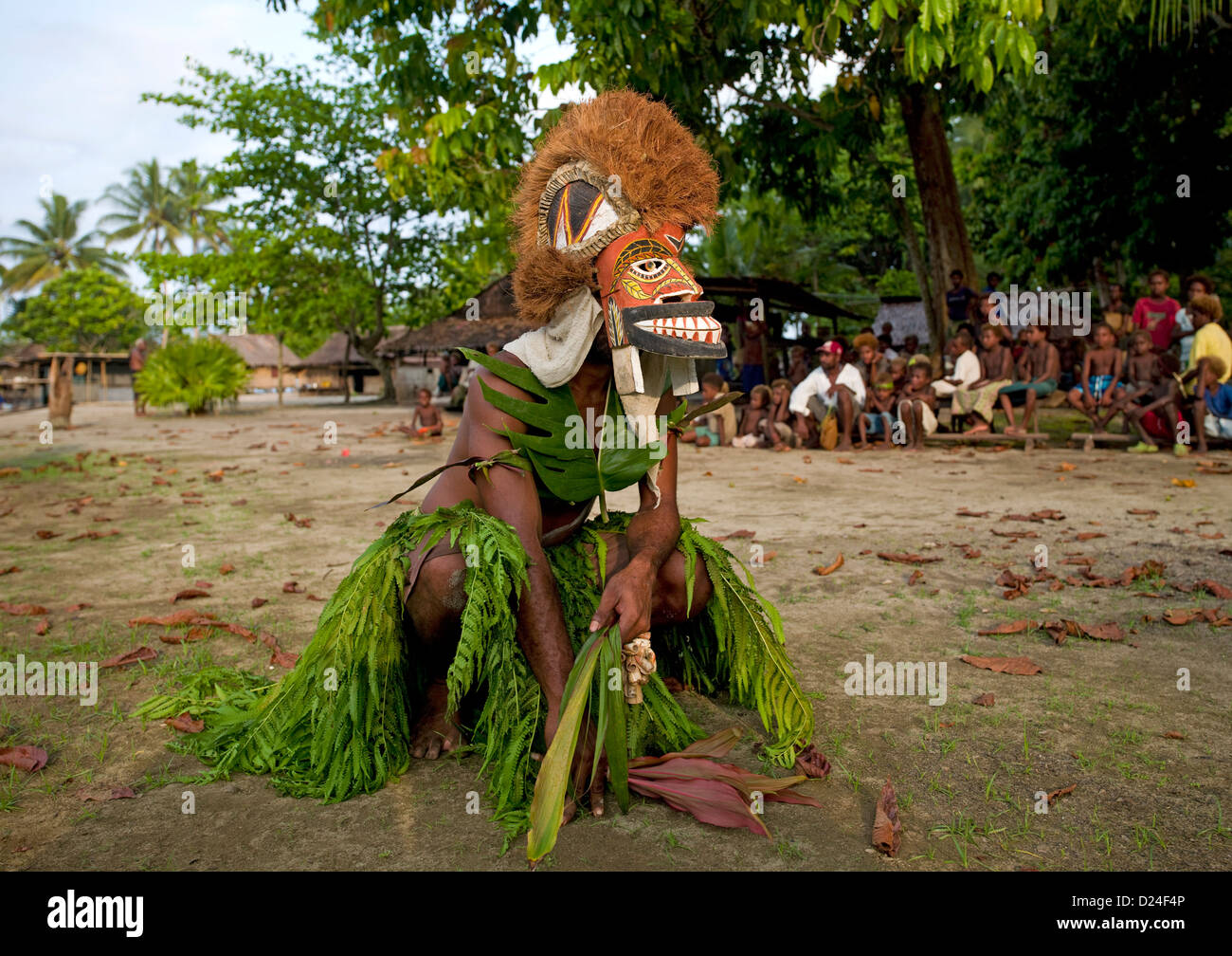 Malagan Tatuana Masks Dance, New Ireland Island, Papua New Guinea Stock ...