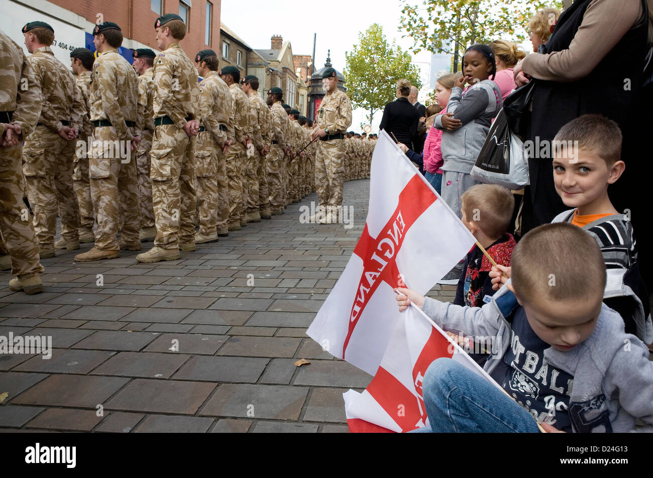 Children waving flag uk hi-res stock photography and images - Alamy