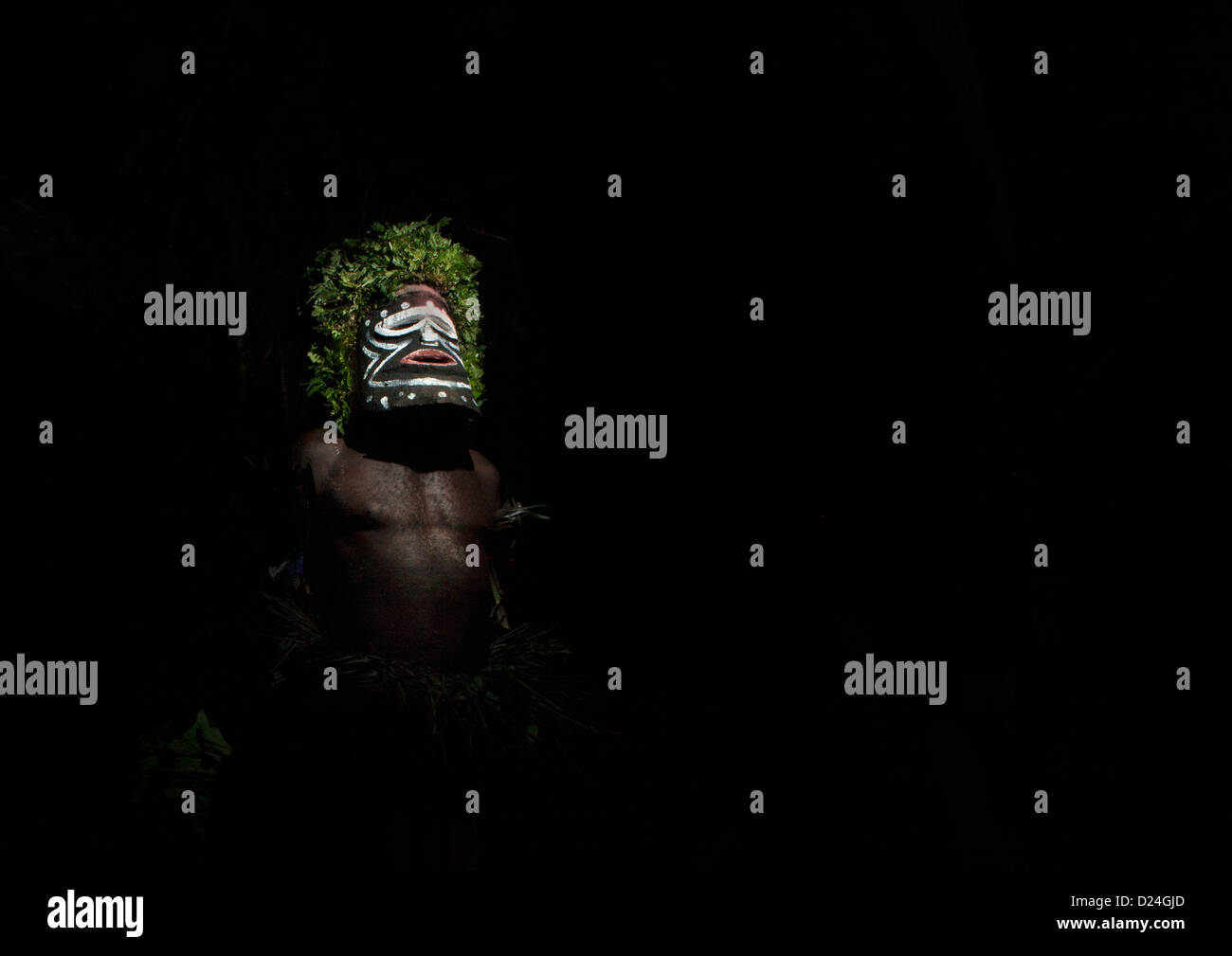 Malagan Tatuana Masks Dance, New Ireland Island, Papua New Guinea Stock ...