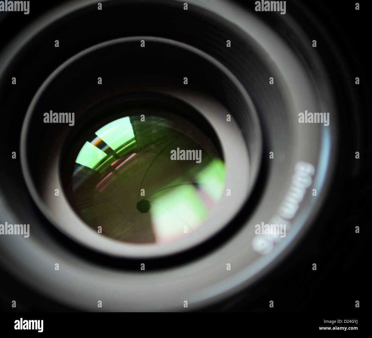 Macro of DSLR lens Stock Photo - Alamy