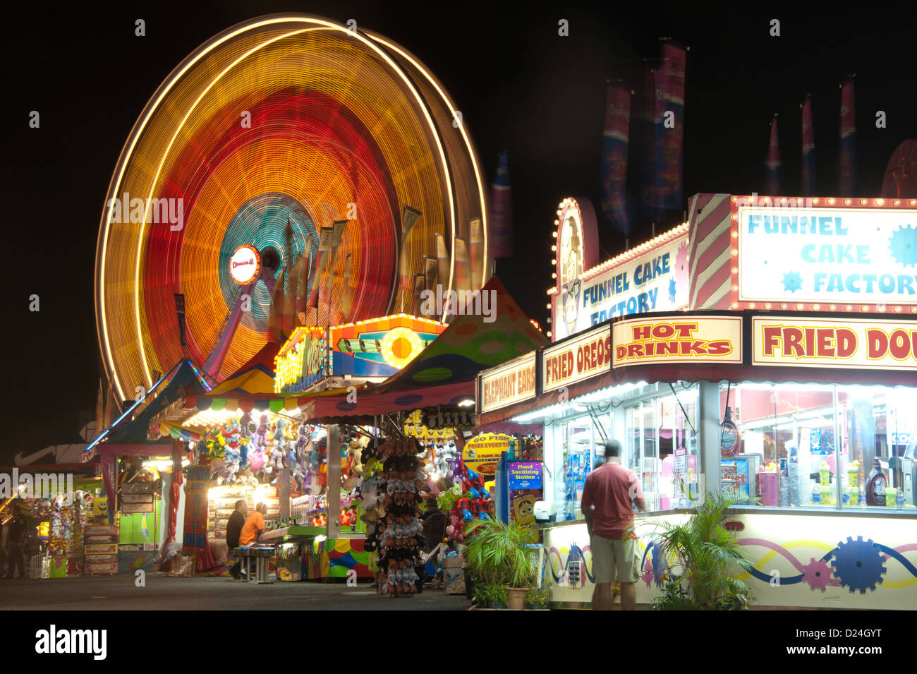 Amusement park at the Maryland State Fair, Timonium MD Stock Photo - Alamy
