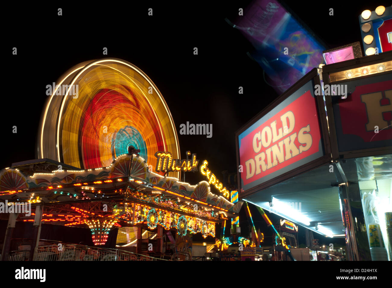 Amusement park at the Maryland State Fair, Timonium MD Stock Photo - Alamy