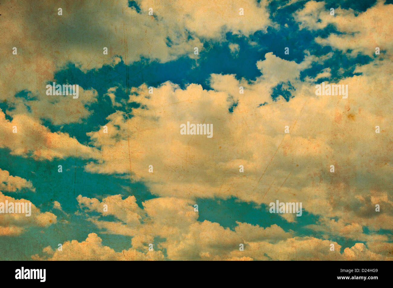 Retro blue sky background Stock Photo - Alamy