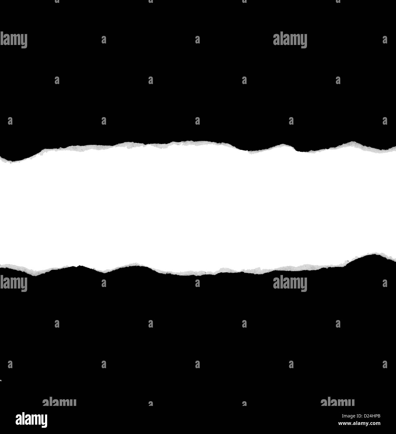 Ripped black and white paper Stock Photo - Alamy