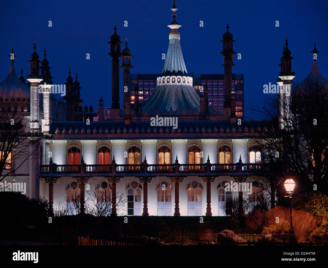 The Royal Pavilion, Brighton, at night Stock Photo - Alamy