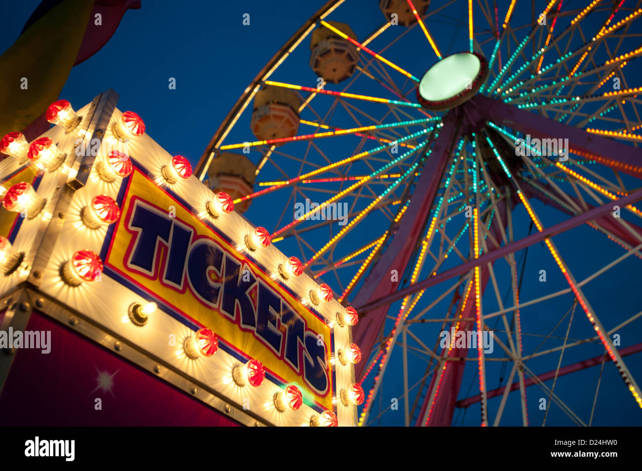 Amusement park rides at the Maryland State Fair, Timonium MD Stock ...