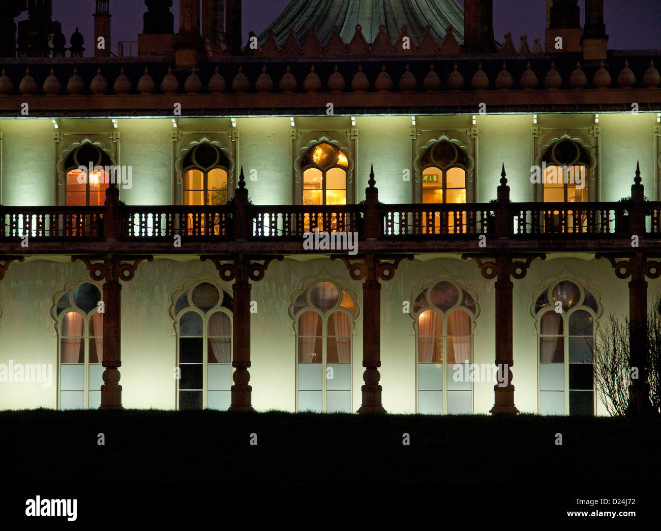The Royal Pavilion, Brighton, at night Stock Photo - Alamy