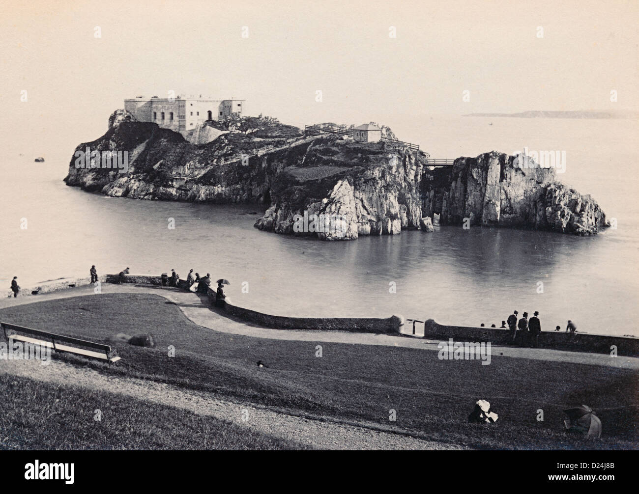 St Catherine's fort and island, Tenby, Wales, UK archival photograph ...