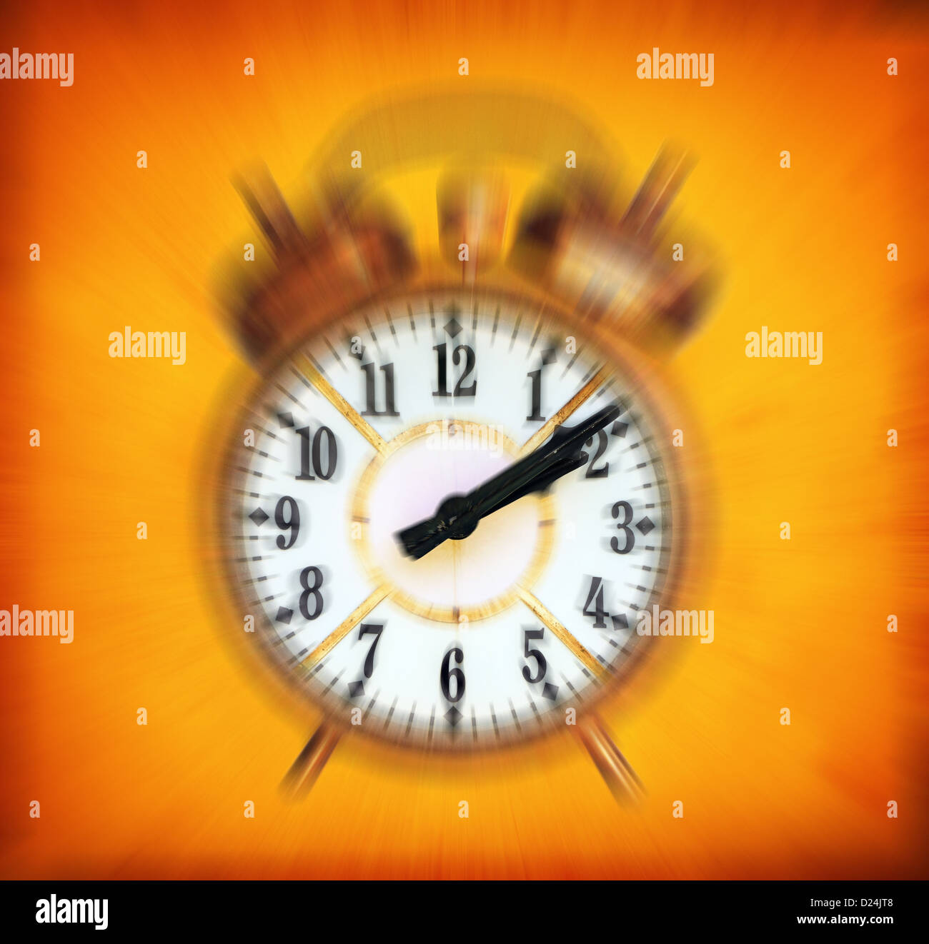 Vintage clock blured - Time passing concept Stock Photo - Alamy