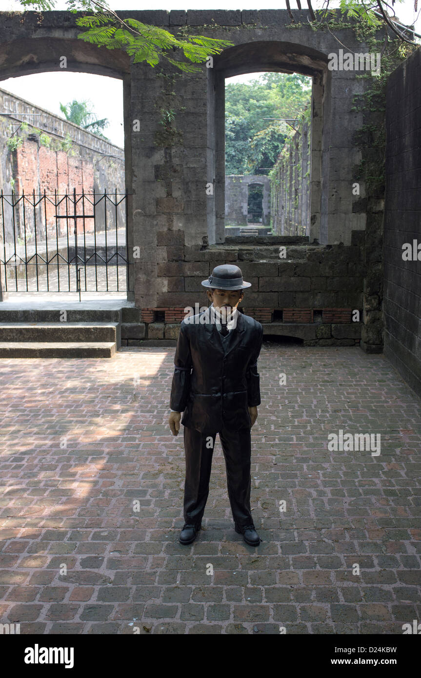 Jose Rizals Last Walk to Matyrdom Fort Santiago Intramuros Manila Stock ...