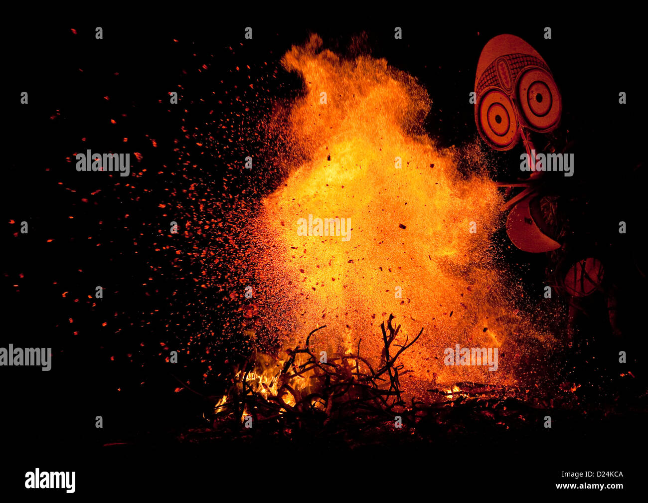 Baining Fire Giant Masks Dance, East New Britain, Rabaul, Papua New ...