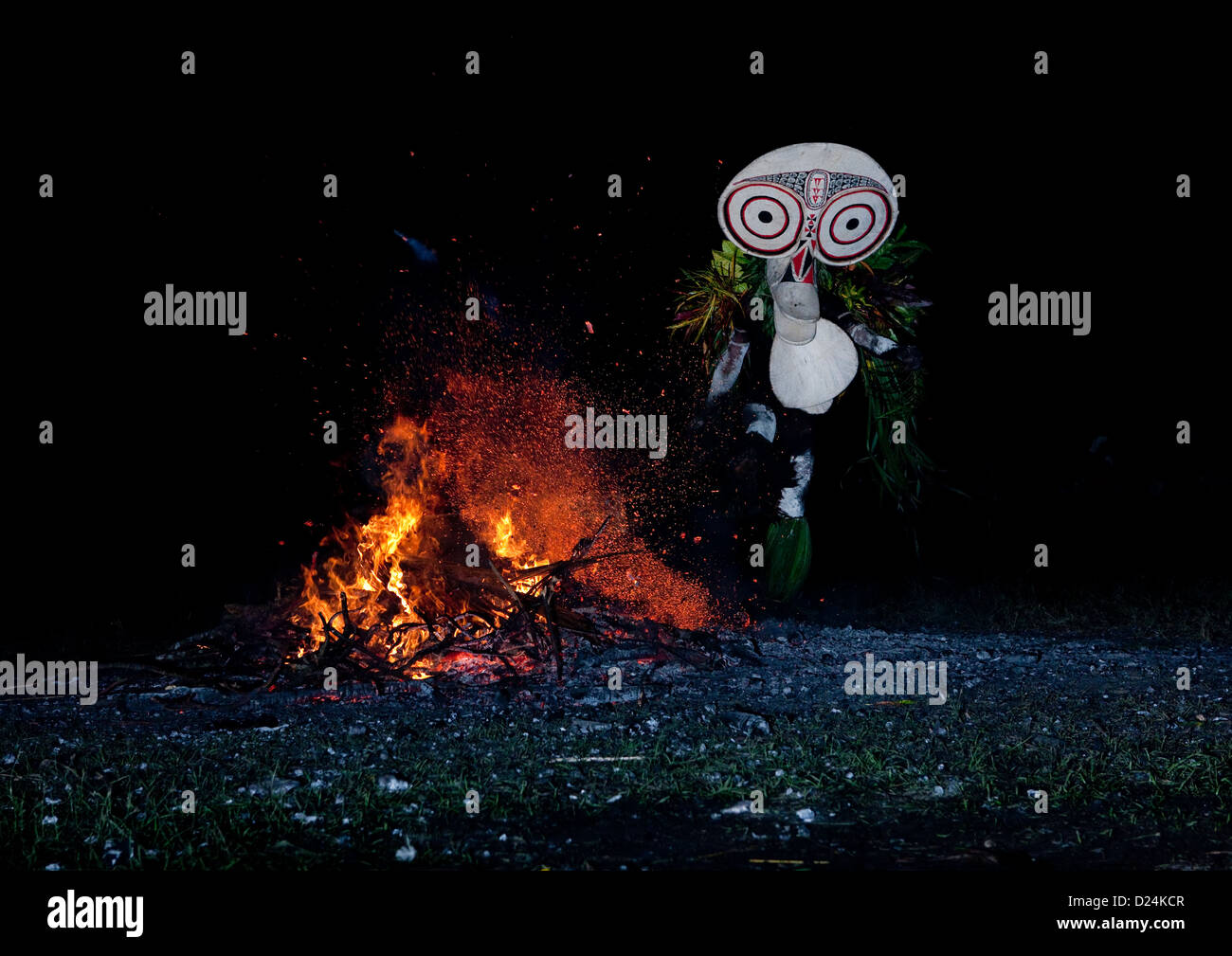 Baining Fire Giant Masks Dance, East New Britain, Rabaul, Papua New ...