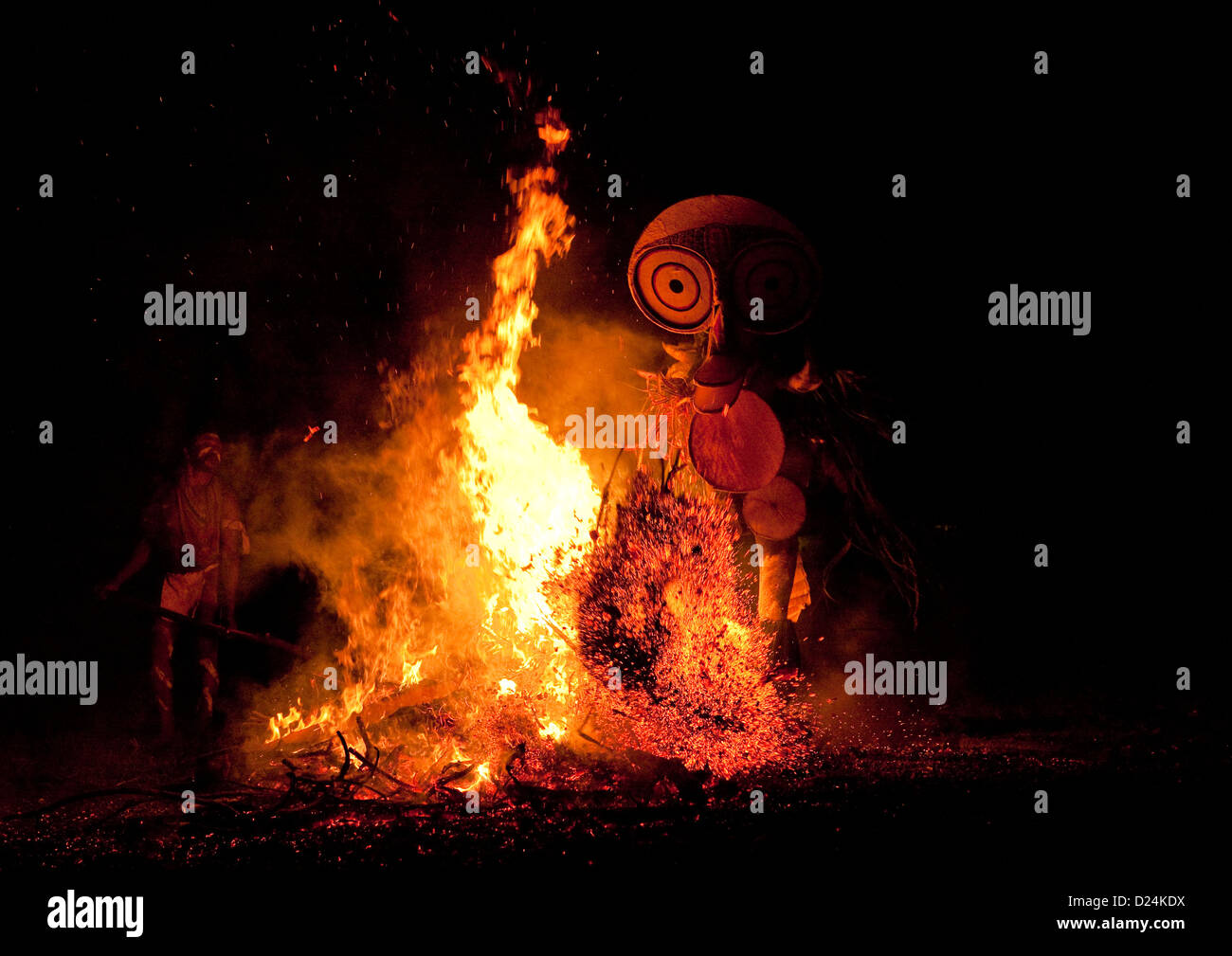 Baining Fire Giant Masks Dance, East New Britain, Rabaul, Papua New ...