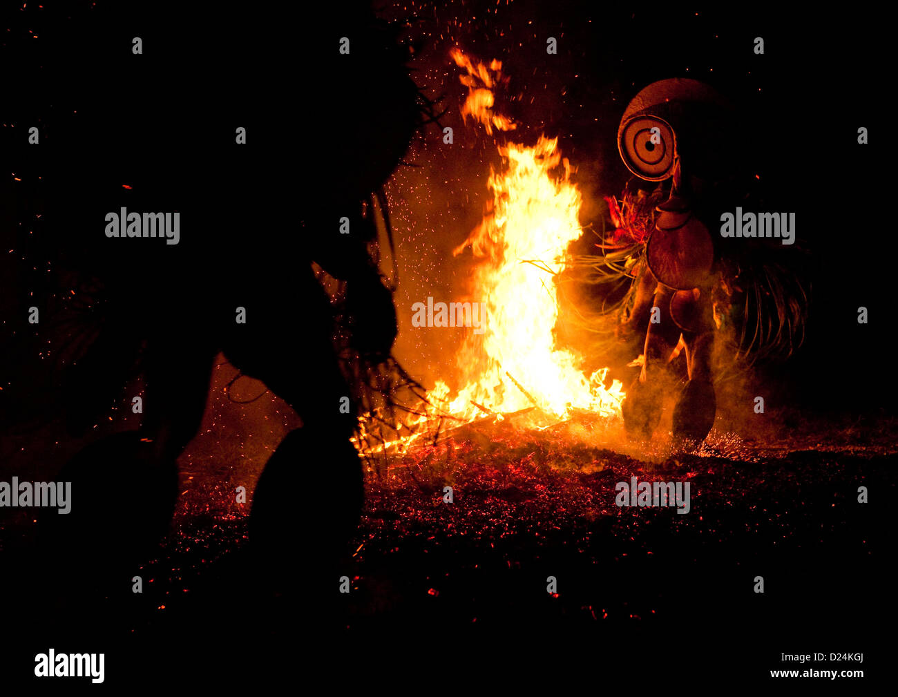 Baining Fire Giant Masks Dance, East New Britain, Rabaul, Papua New ...