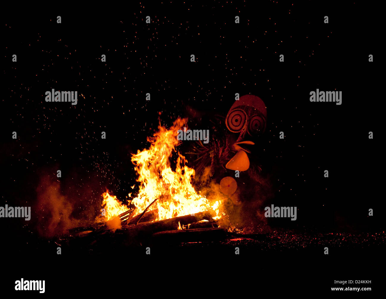 Baining Fire Giant Masks Dance, East New Britain, Rabaul, Papua New ...