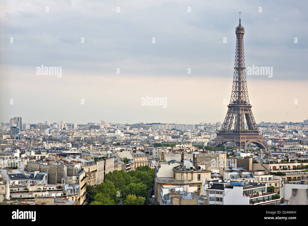 Paris, France, city view with the Eiffel Tower Stock Photo - Alamy