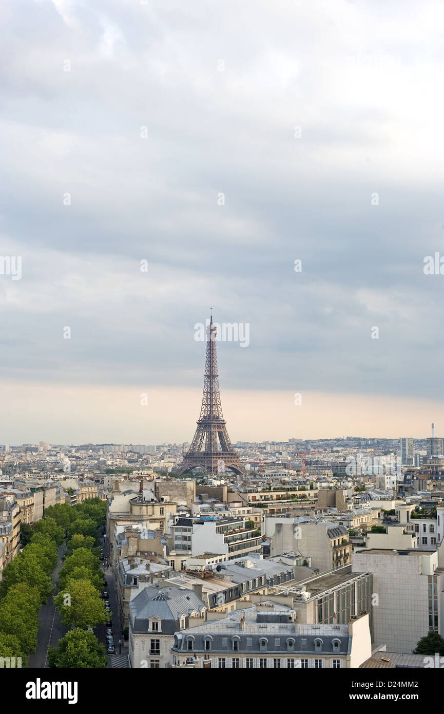 Paris, France, city view with the Eiffel Tower Stock Photo - Alamy
