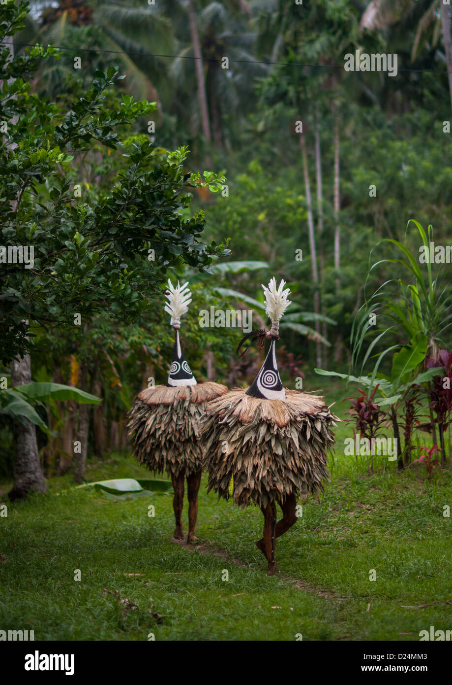 Tubuan Dance With Duk Duk Giant Masks, Rabaul, East New Britain, Papua ...
