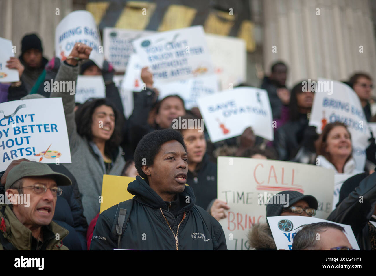 Rally at brooklyn borough hall hi-res stock photography and images - Alamy