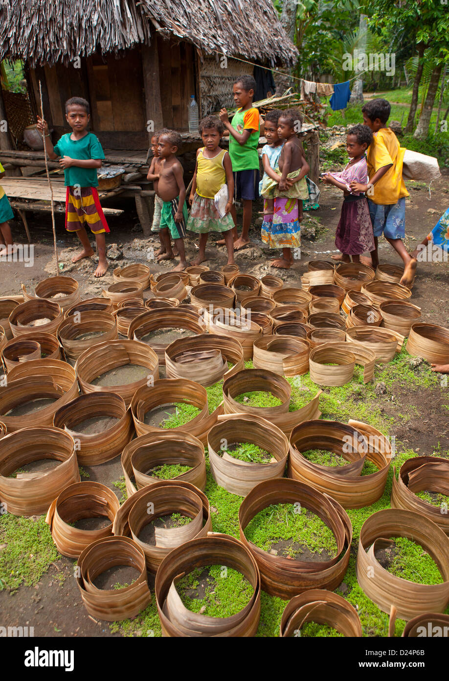 House trobriand islands hi-res stock photography and images - Alamy