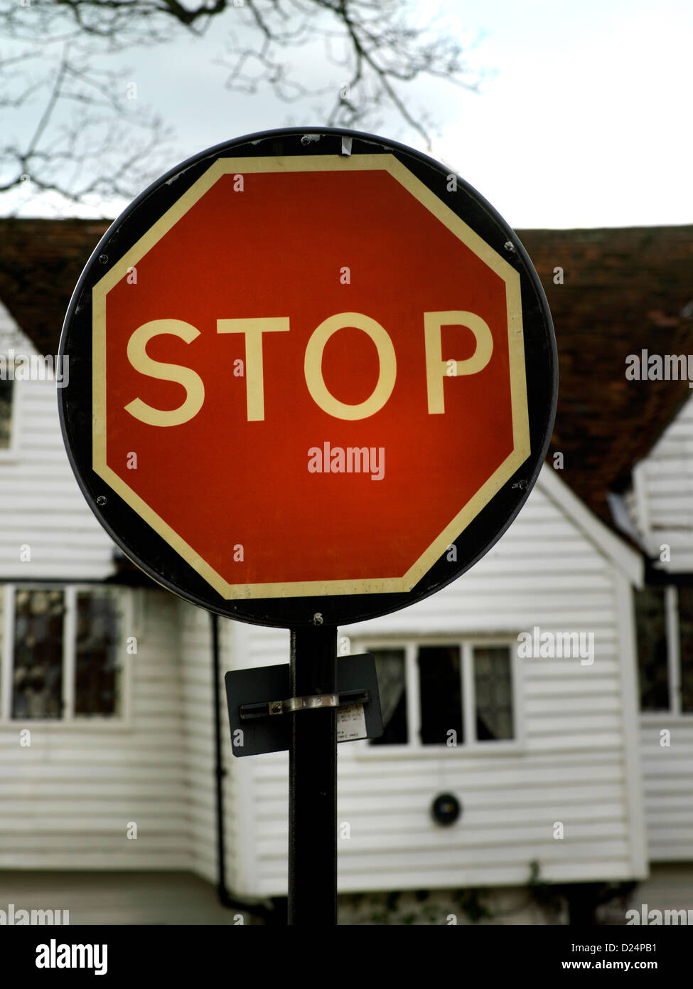 Stop Road Sign Stock Photo - Alamy