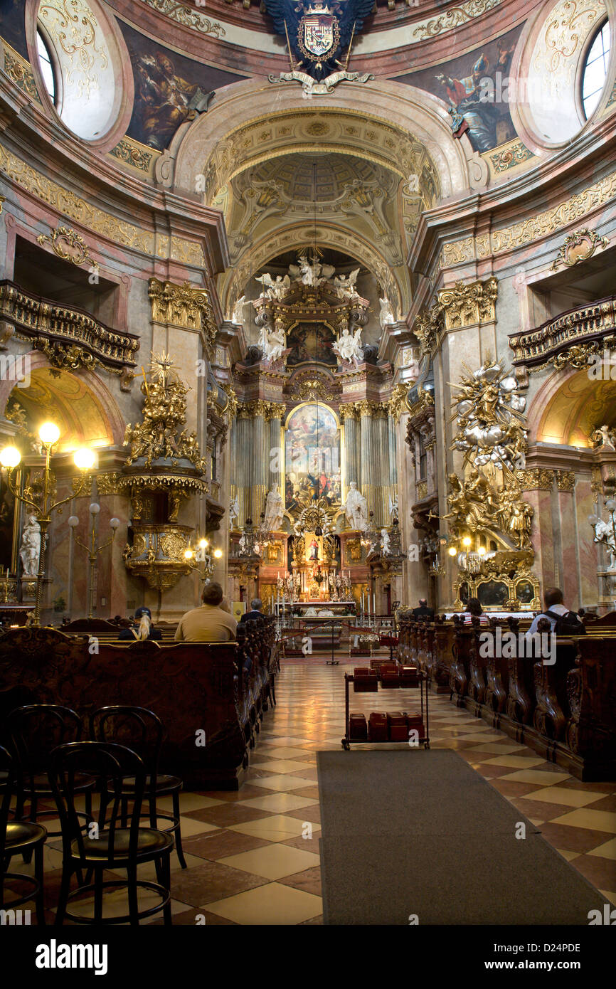 Baroque church interior hi-res stock photography and images - Alamy