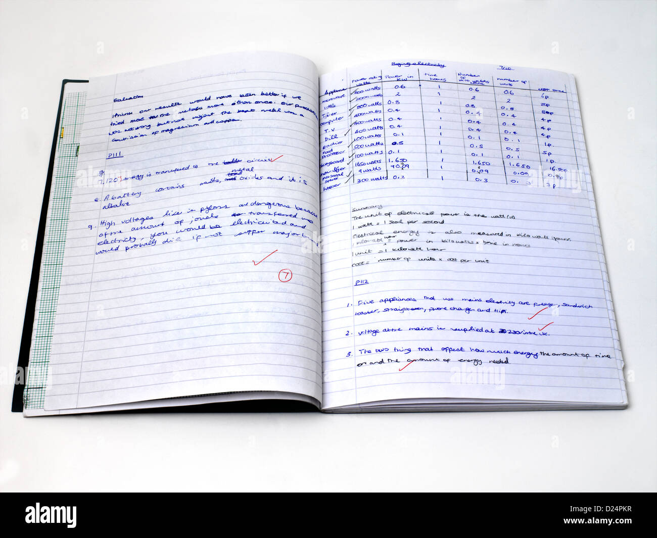 Exercise book hi-res stock photography and images - Alamy