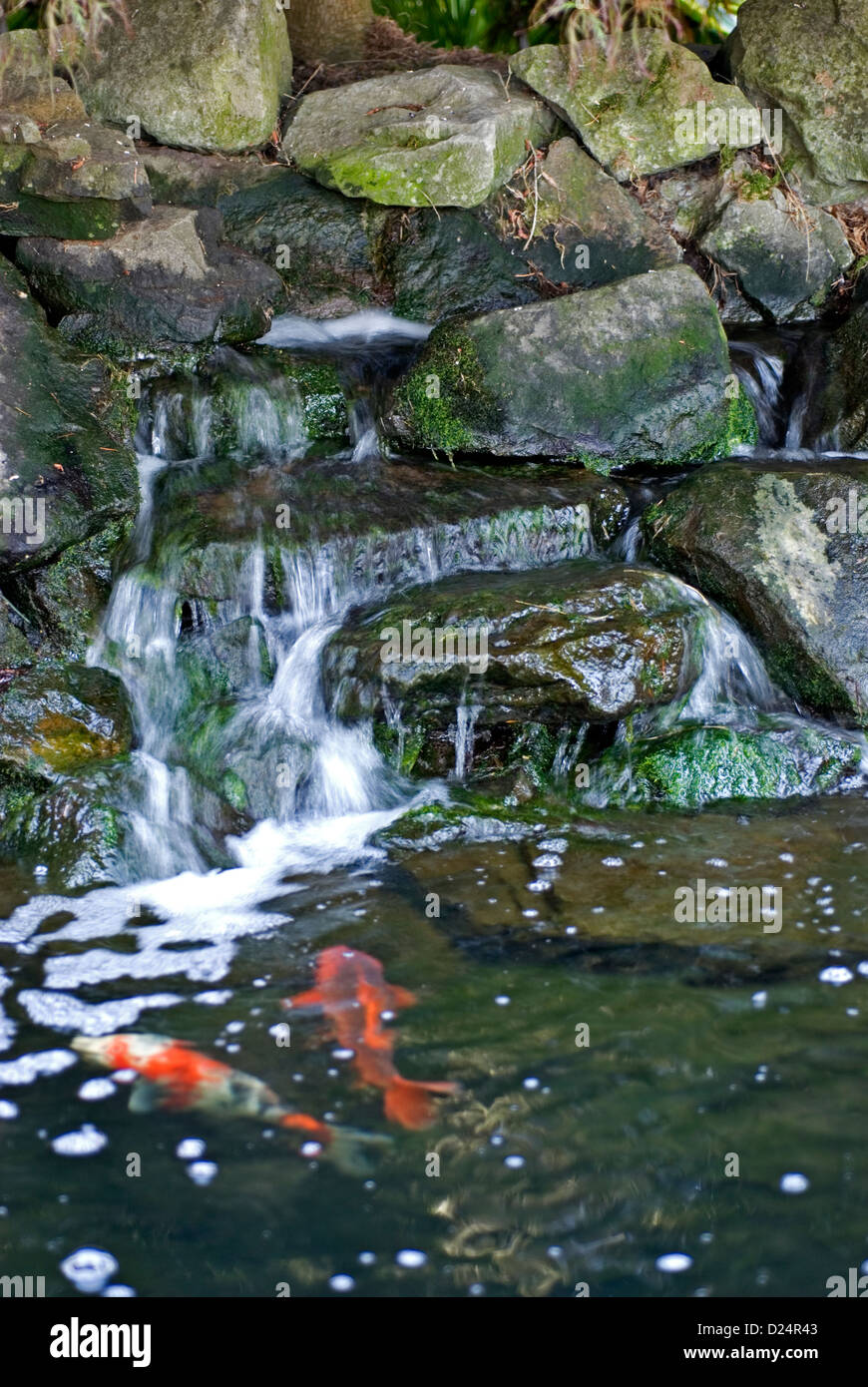 Garden waterfall feature hi-res stock photography and images - Alamy