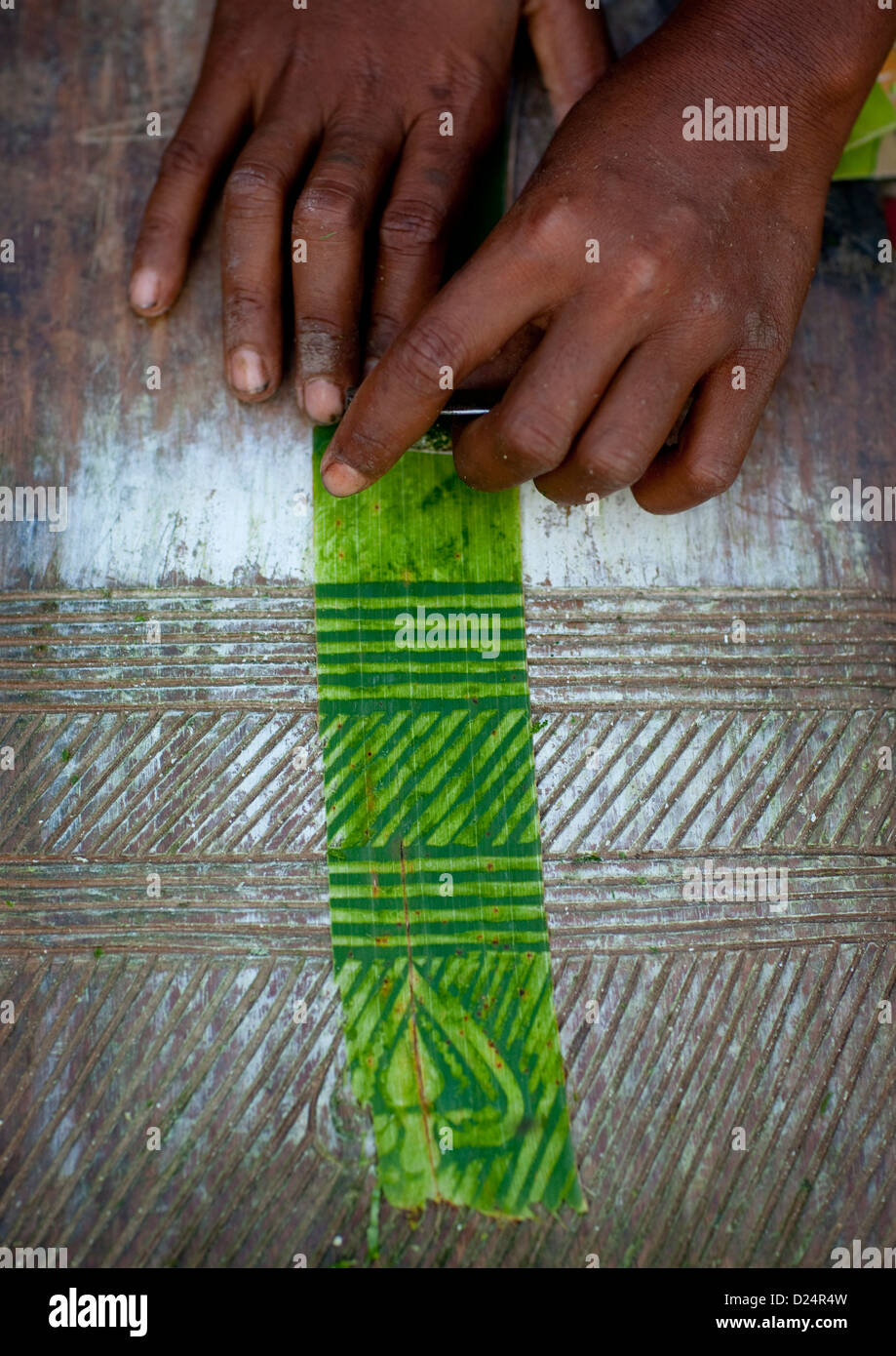 Doba Traditional Money Made With Babana Leaves, Trobriand Islands ...