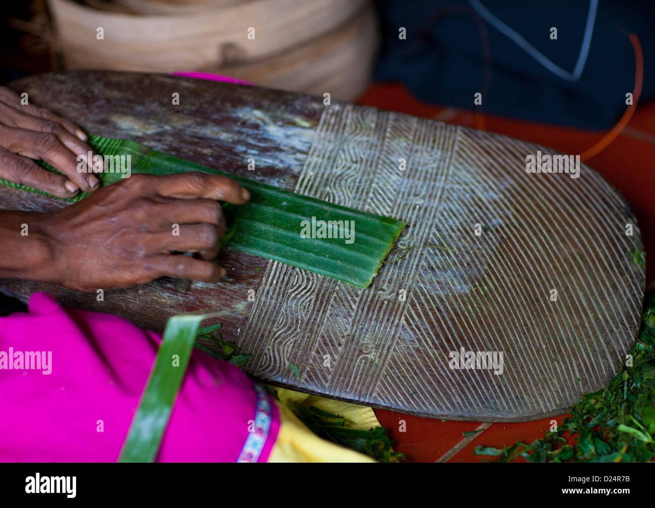 Doba Traditional Money Made With Babana Leaves, Trobriand Islands ...