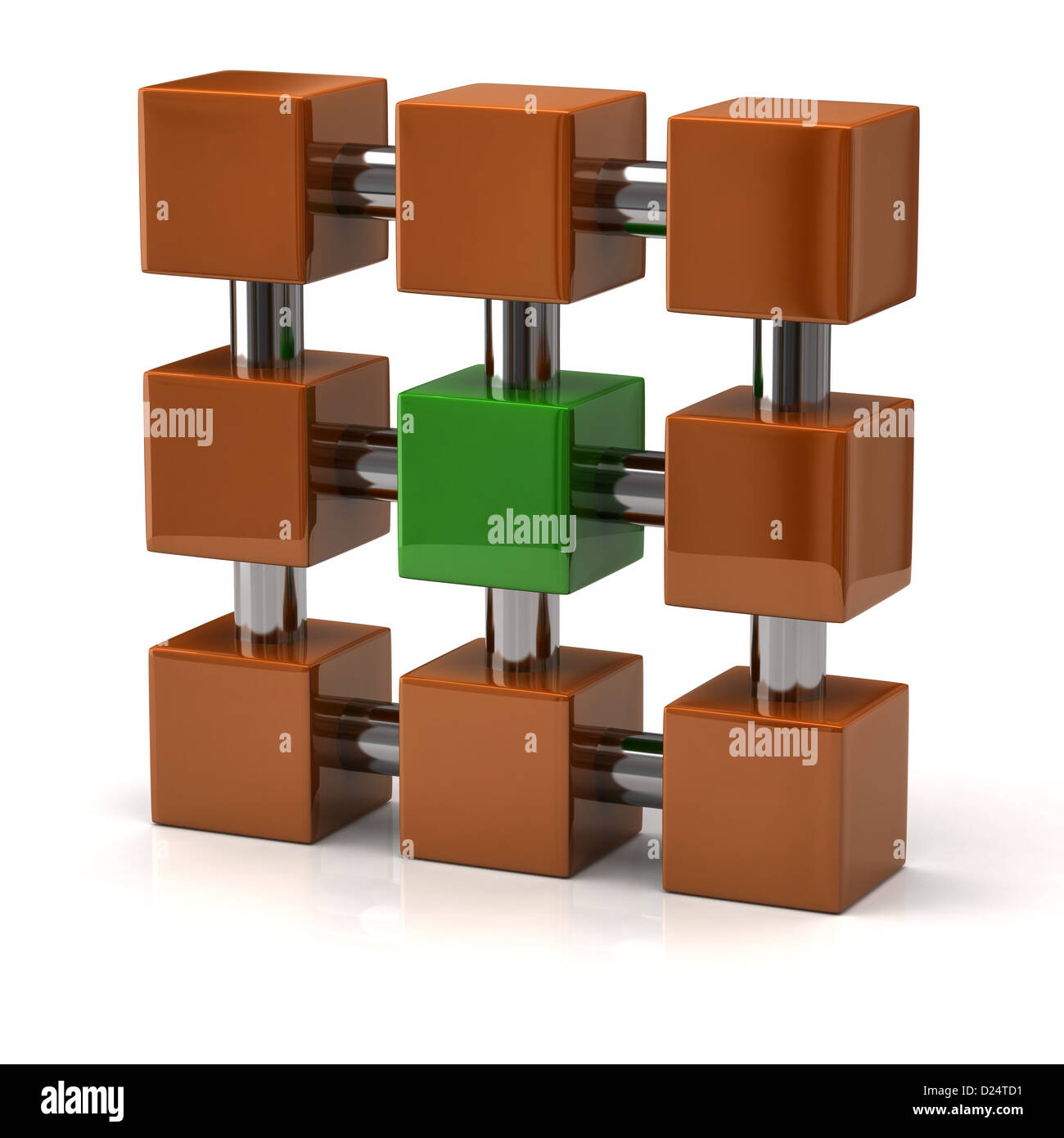 Network and connection icon 3d Stock Photo - Alamy