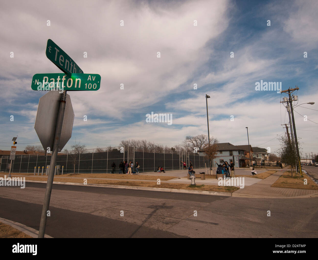 Corner where Dallas police officer J.D. Tippet was shot by Lee Harvey ...