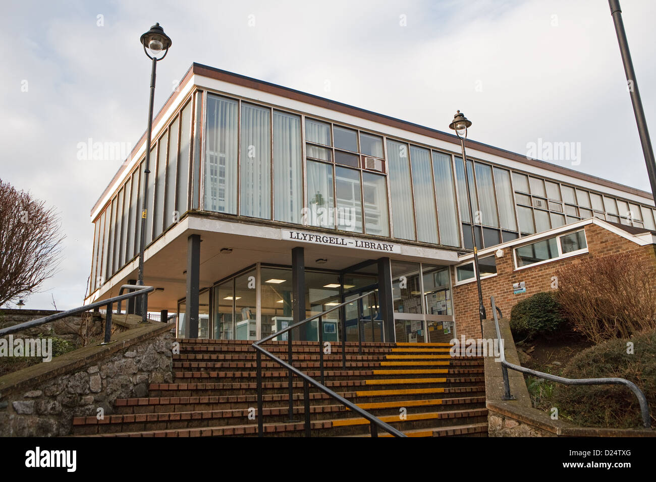 The public library in Holyhead Wales Stock Photo - Alamy