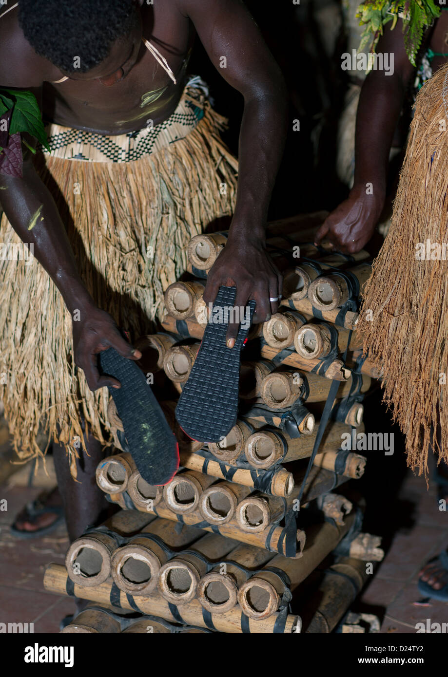 Tatok Bamboo Band In Pororan Island, Autonomous Region Of Bougainville ...