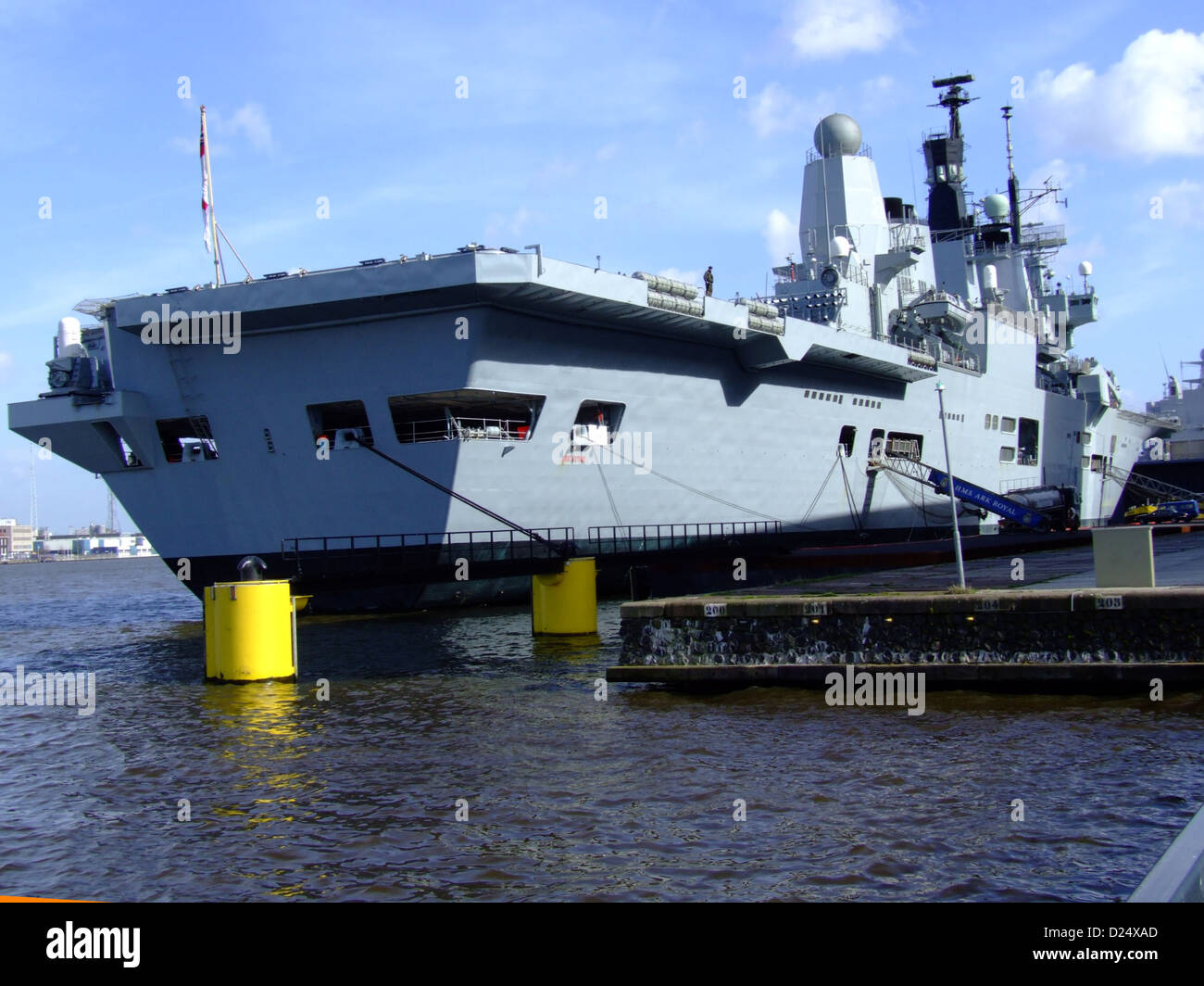 The R07 HMS Ark Royal was an aircraft carrier of the Royal Navy ...