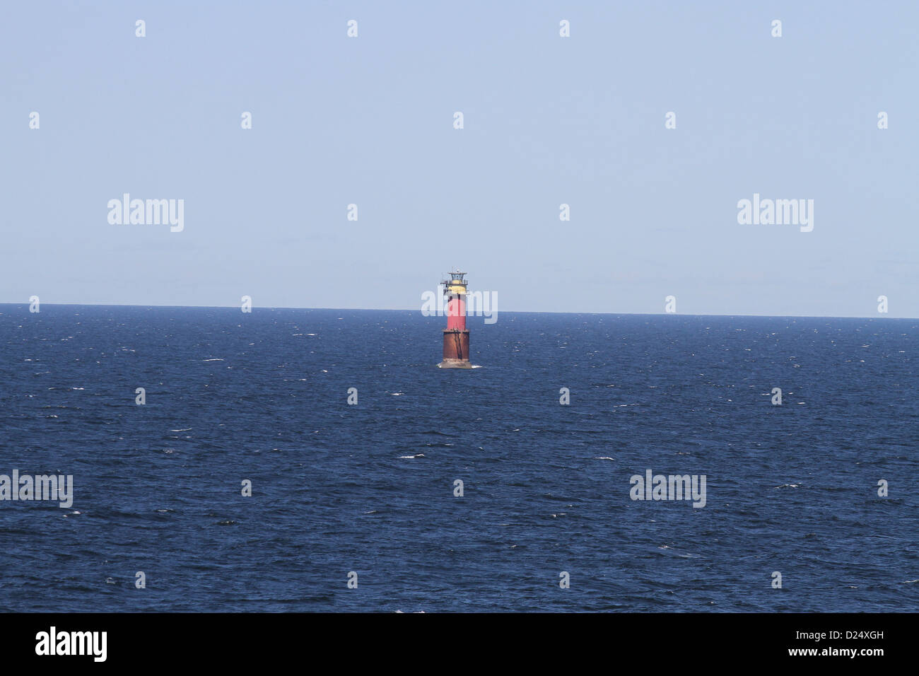 Baltic Sea light beacon Stock Photo - Alamy