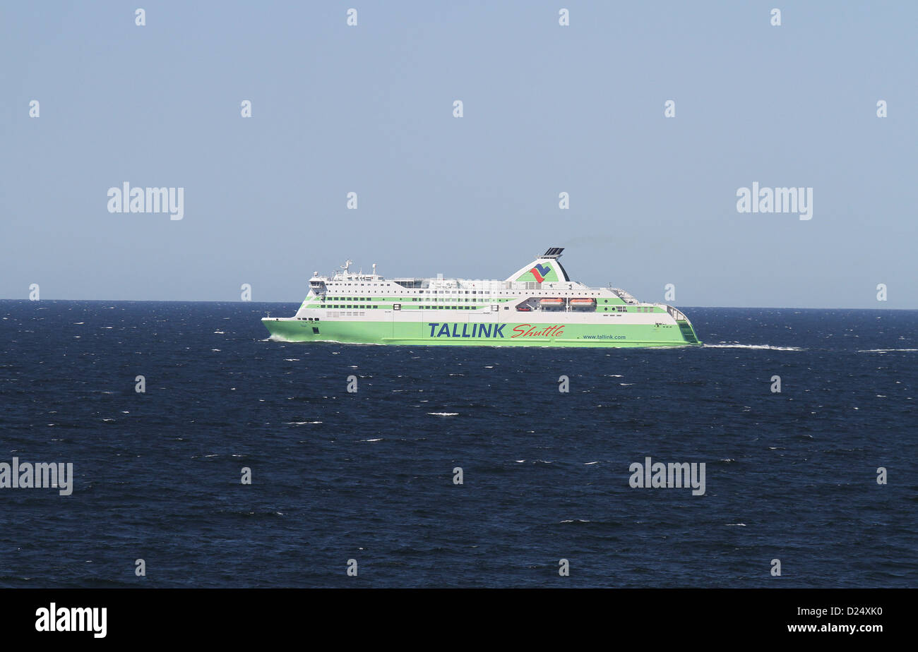 The Tallink ferry - Star - sailing across the Baltic Sea from Tallinn ...