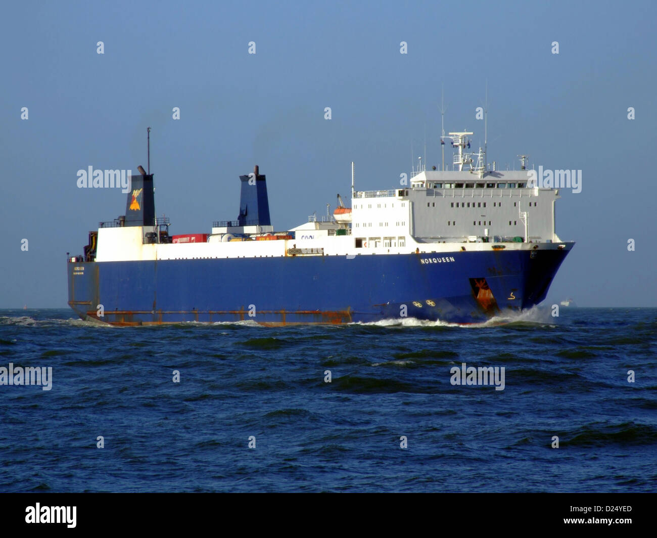 Cargo container ship Stock Photo - Alamy