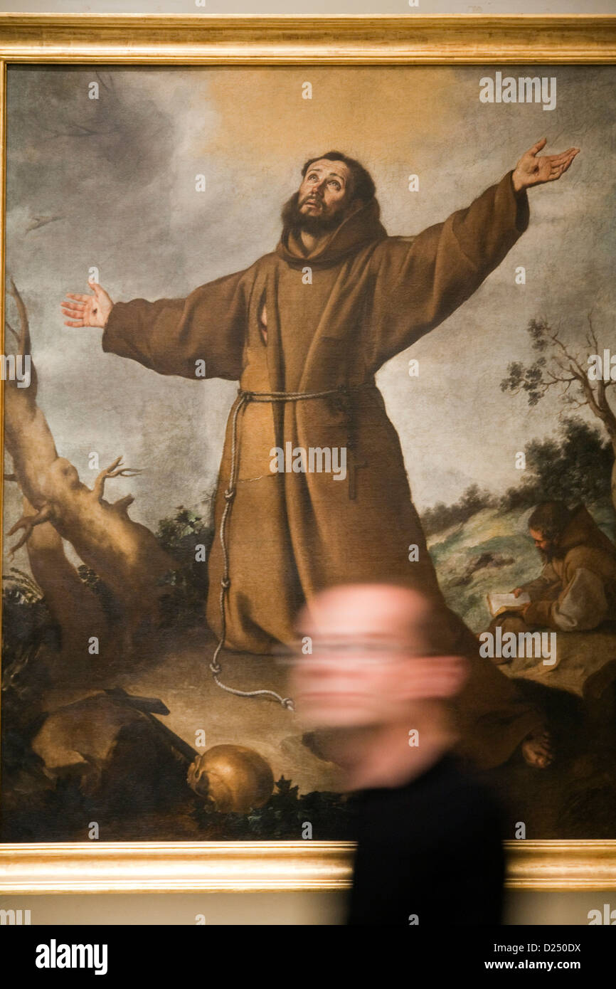 Seville, Spain, the paintings Stigmatization of St. Francis Stock Photo ...