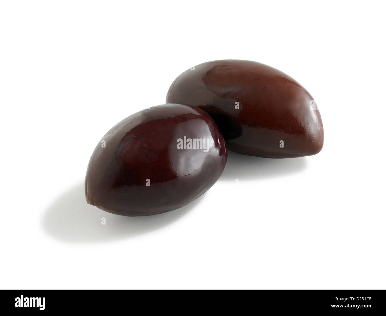 Calamata olives outlined on white Stock Photo - Alamy