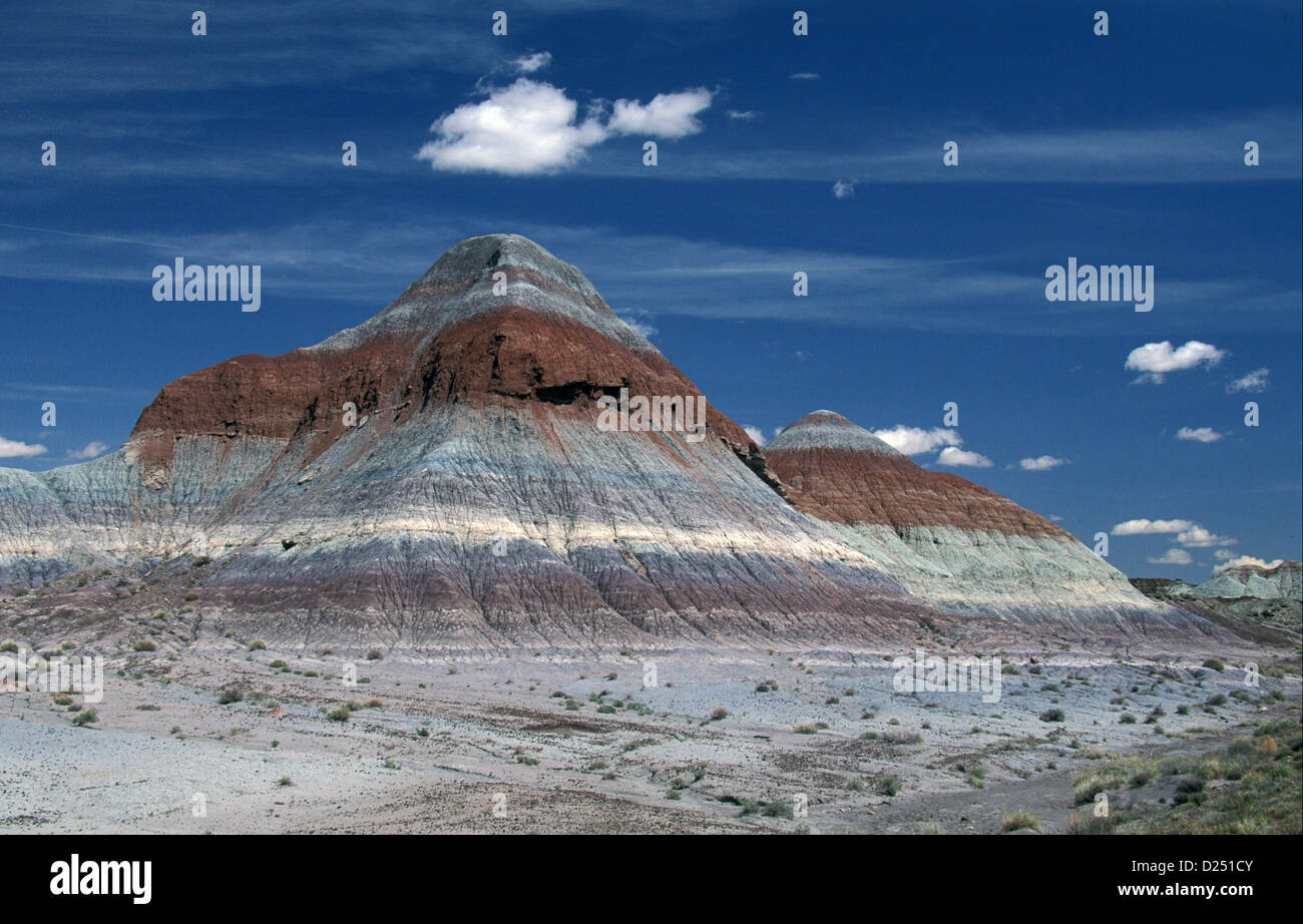 Landforms The Tepees in the Painted Desert are formations coloured by ...