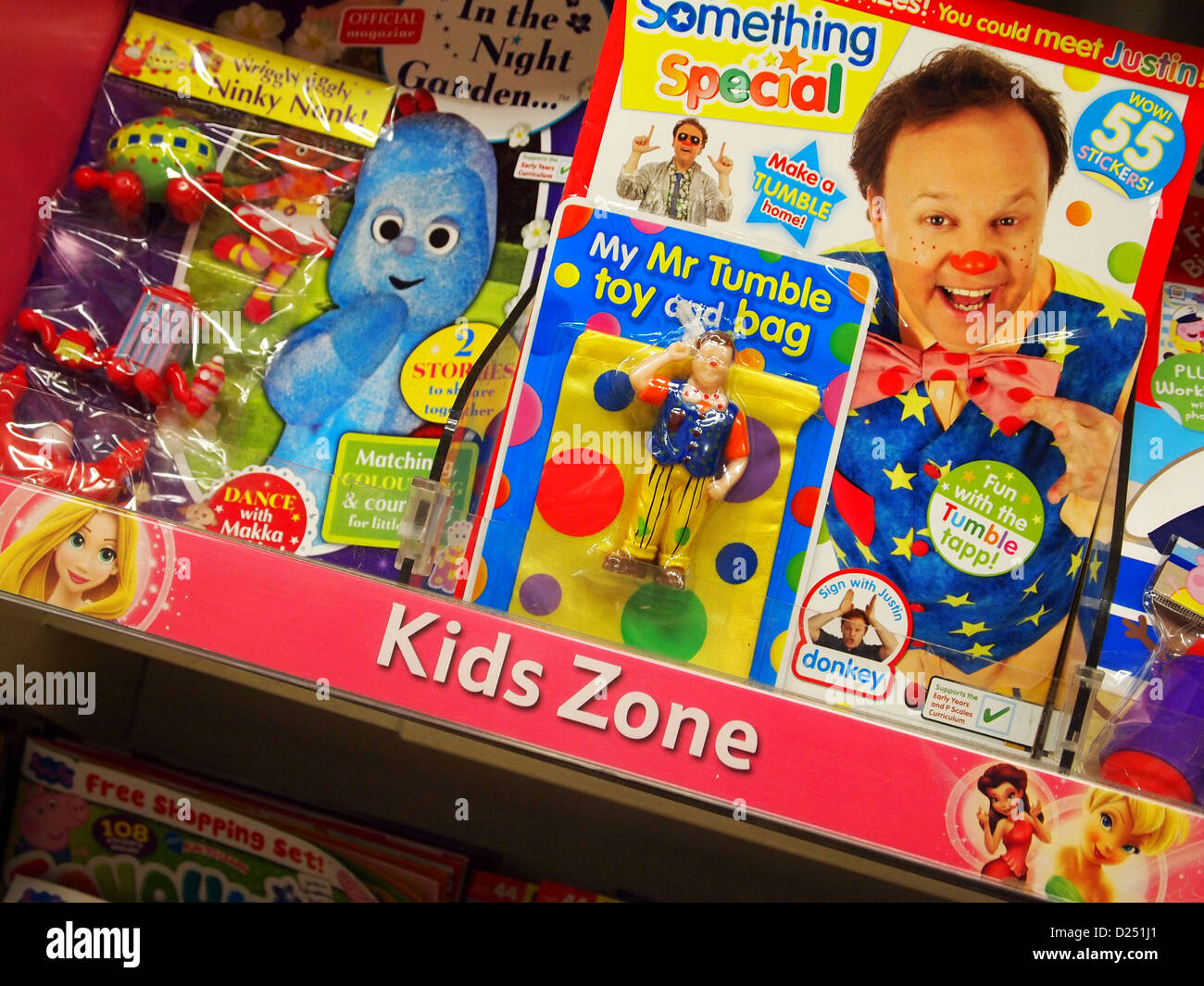 Colourful children's toy display in a store Stock Photo - Alamy