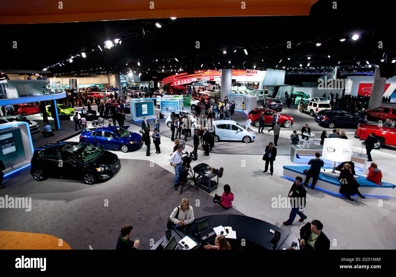 Mercedes benz nissan cobo center exhibition automobiles hi-res stock ...