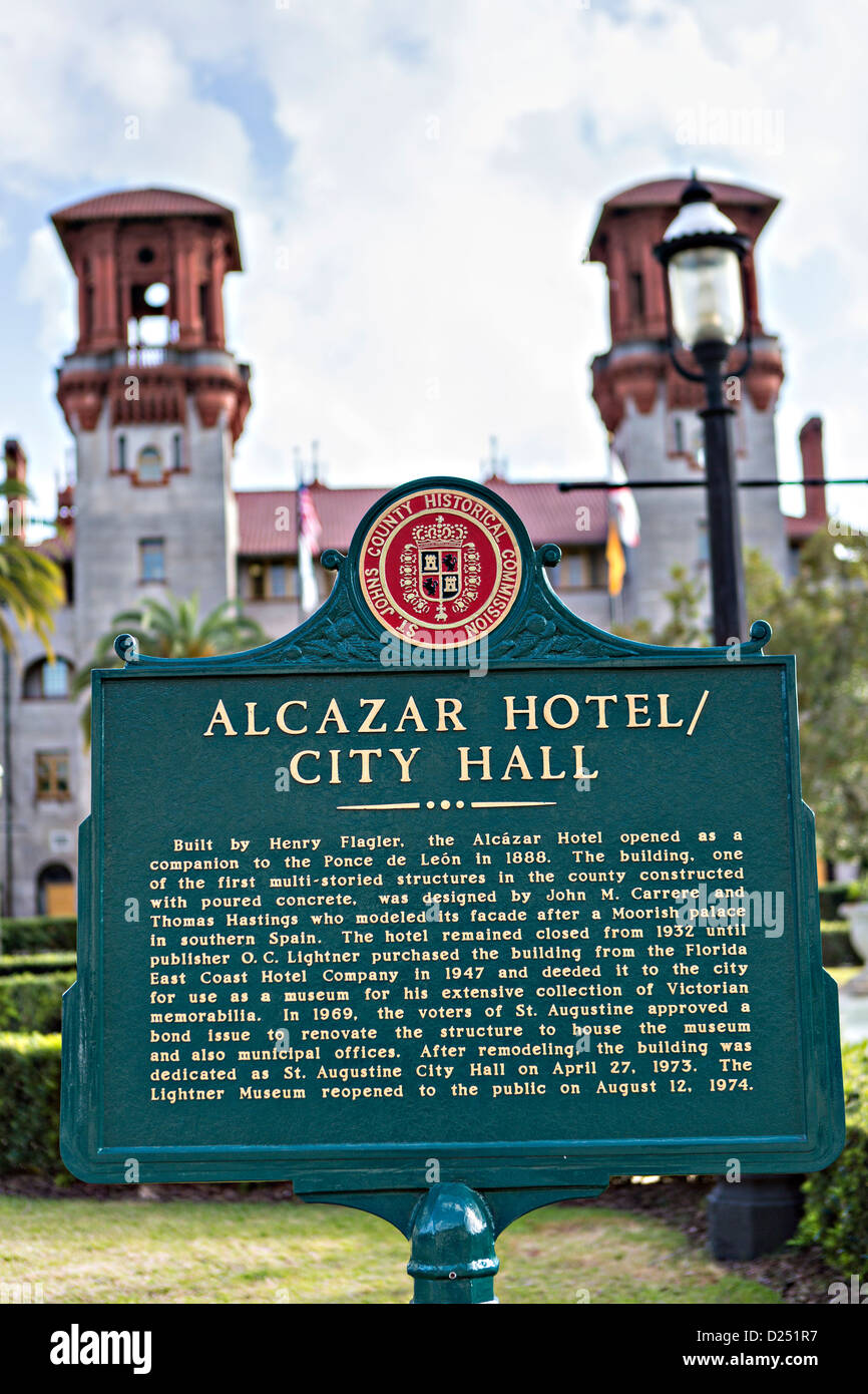 Lightner Museum in St. Augustine, Florida. The building was originally ...