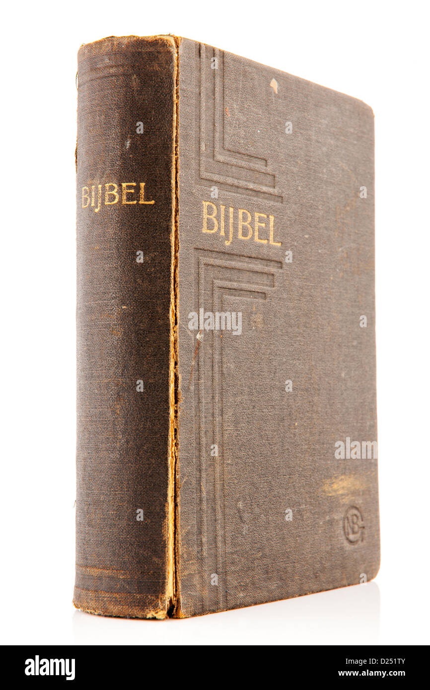 Standing old bible Stock Photo - Alamy