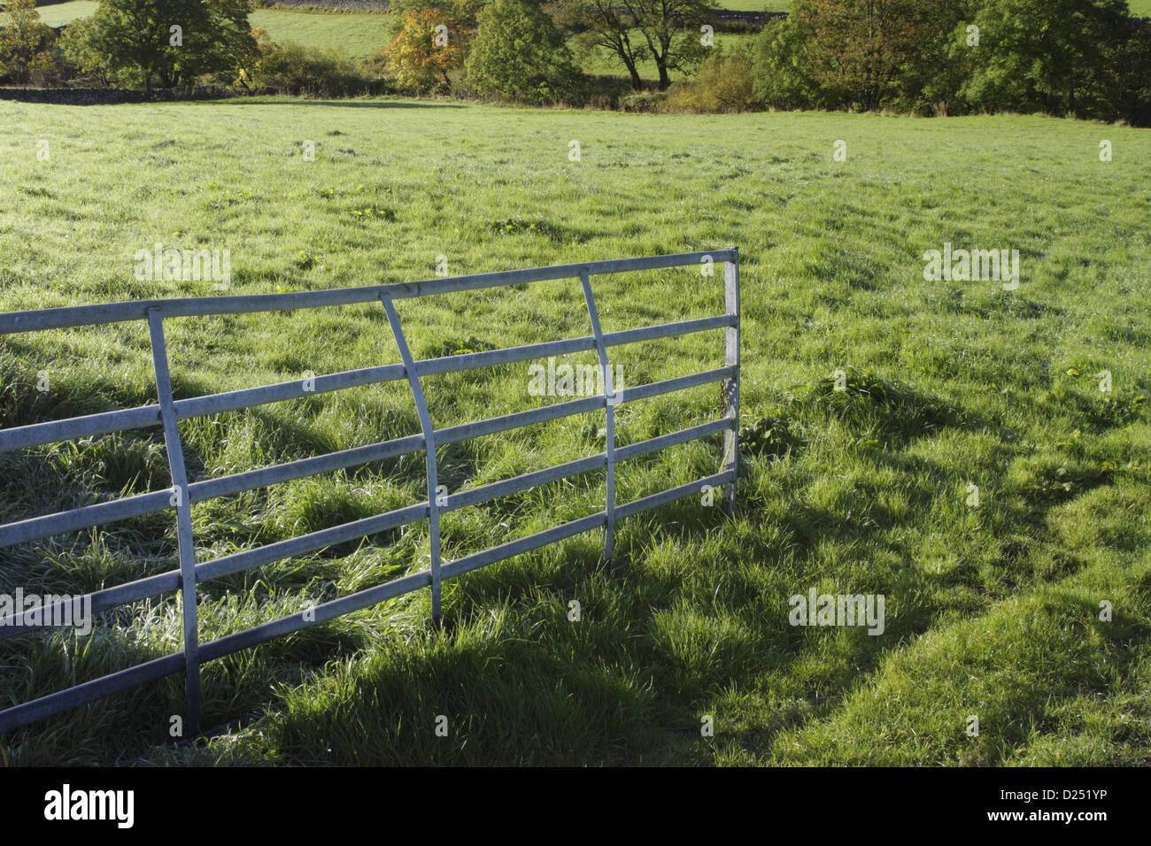 Gate opening into field, Kettlewell, Wharfedale, Yorkshire Dales N.P ...